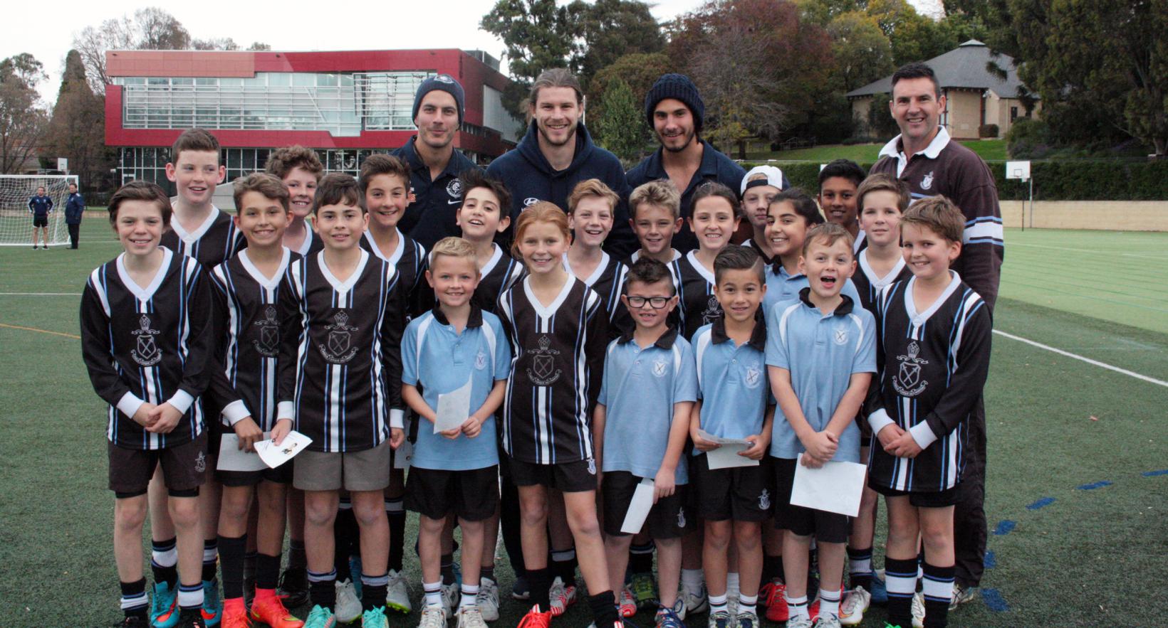 Carlton AFL players visit Buckley House - Ivanhoe Grammar School