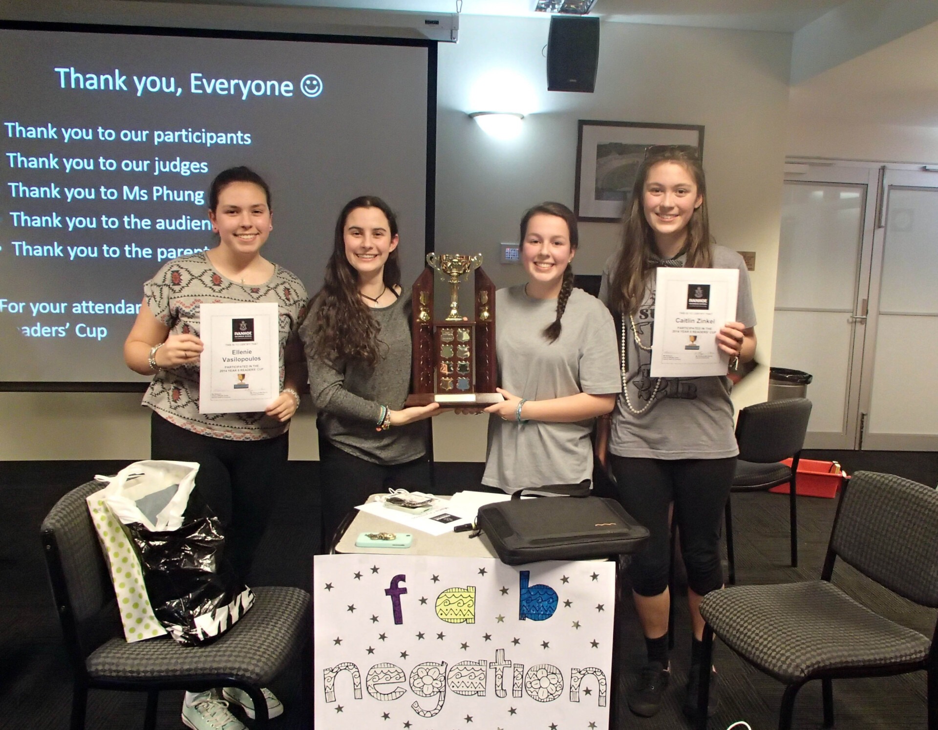 Readers’ Cup Final - Ivanhoe Grammar School