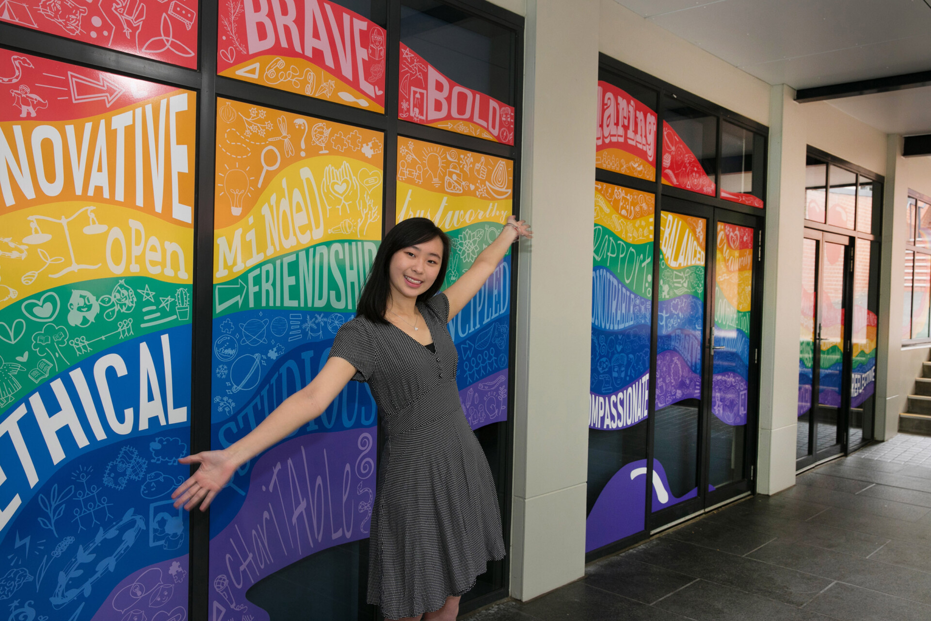 The Ivanhoe Learner Attributes Mural - Ivanhoe Grammar School